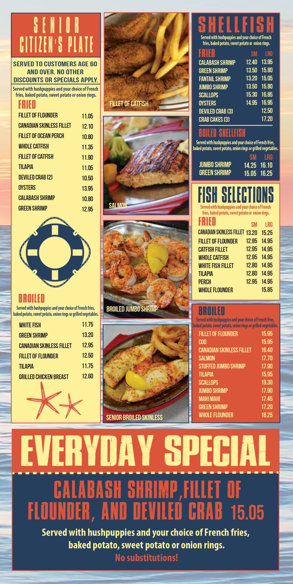 Dine In Menu – The Captain's Cap